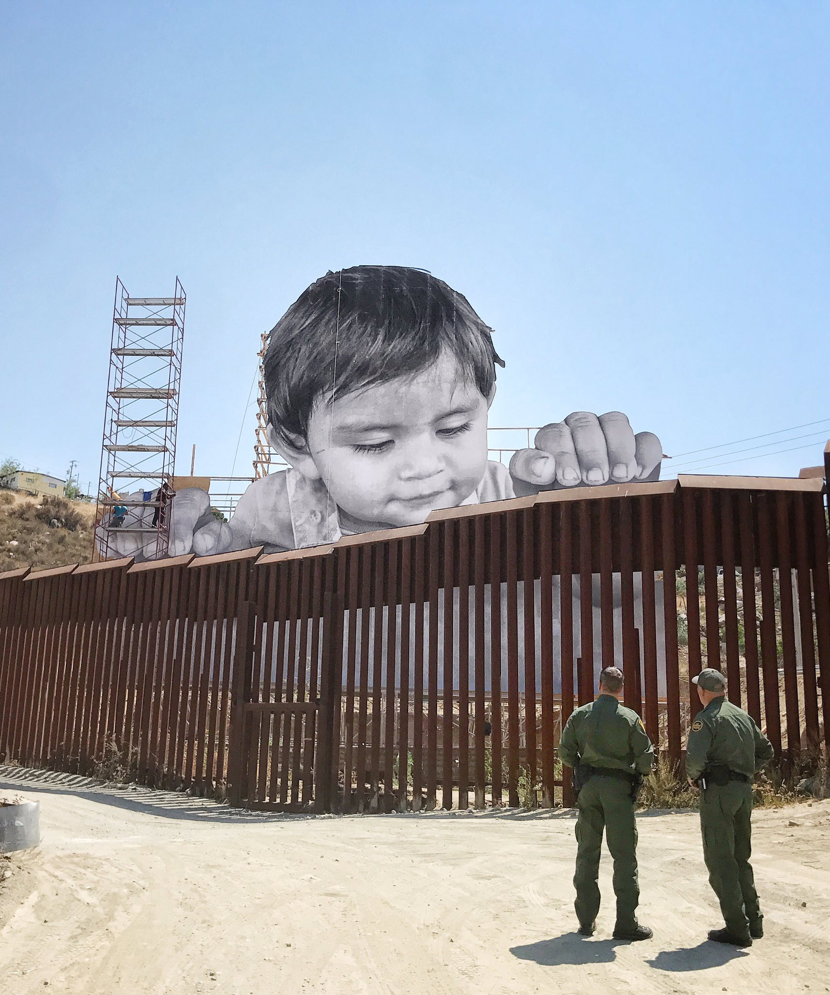 Artist JR’s Latest Large-Scale Installation on the U.S.-Mexico Border ...