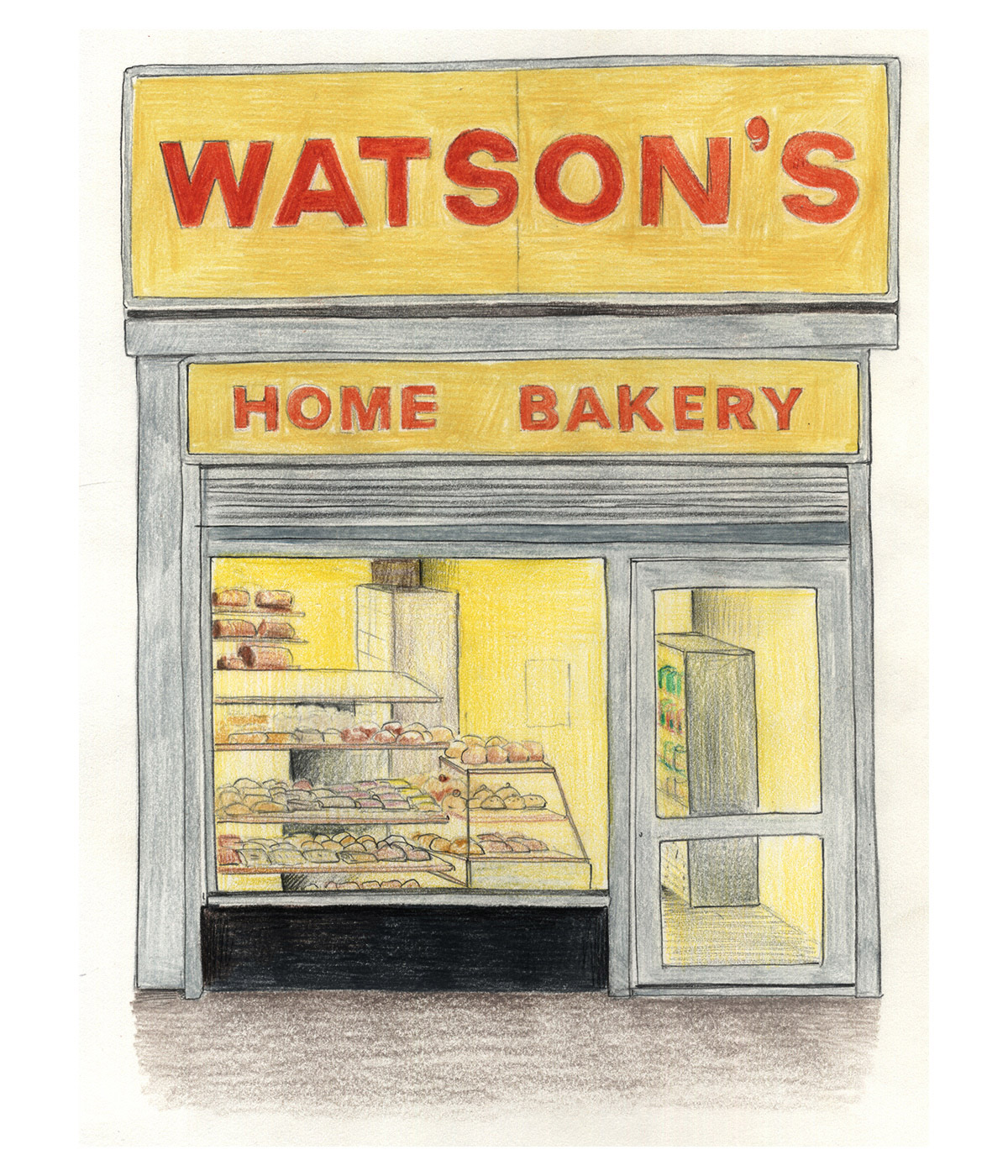 Glasgow Shop Front Drawings by Illustrator Christine Berrie | The Heart ...