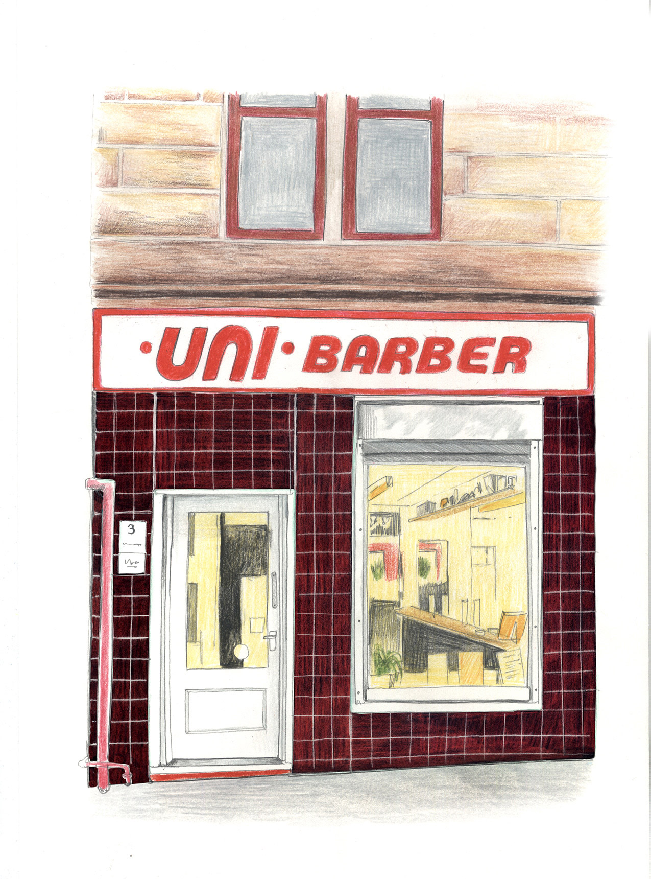 Glasgow Shop Front Drawings by Illustrator Christine Berrie | The Heart ...