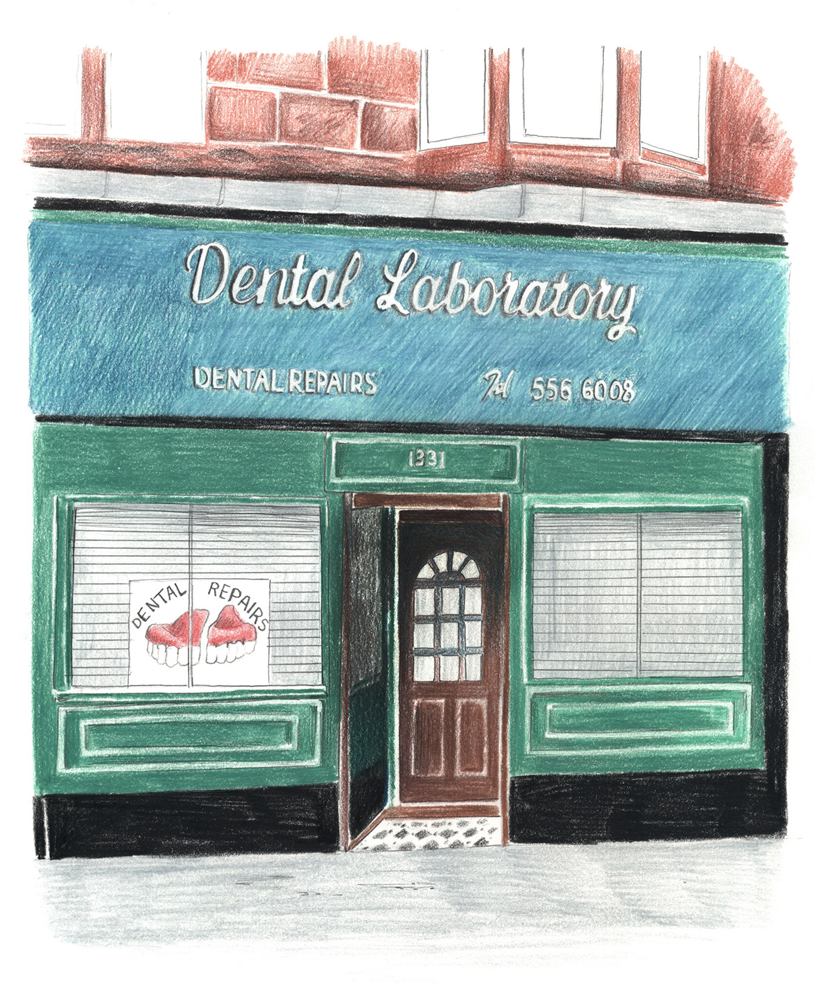 Glasgow Shop Front Drawings by Illustrator Christine Berrie | The Heart ...